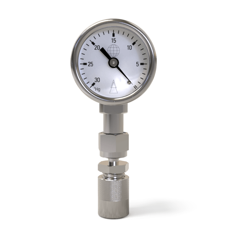 Micro-QT Valve 30-0-40 Compound Check Gauge - Entech Instruments