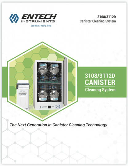 Entech 3100D, 3108D, 3112D Canister Cleaning Systems - Entech Instruments