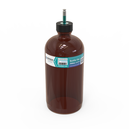 500mL Bottle-Vac, SC Vlv - Entech Instruments