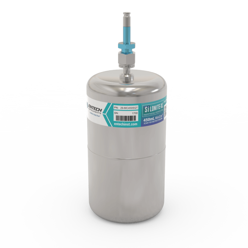 450ml SC MINICAN w/ SC MQT VALVE - Entech Instruments