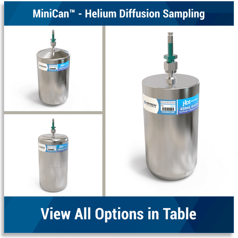 MiniCan – Helium Diffusion Sampling - Entech Instruments