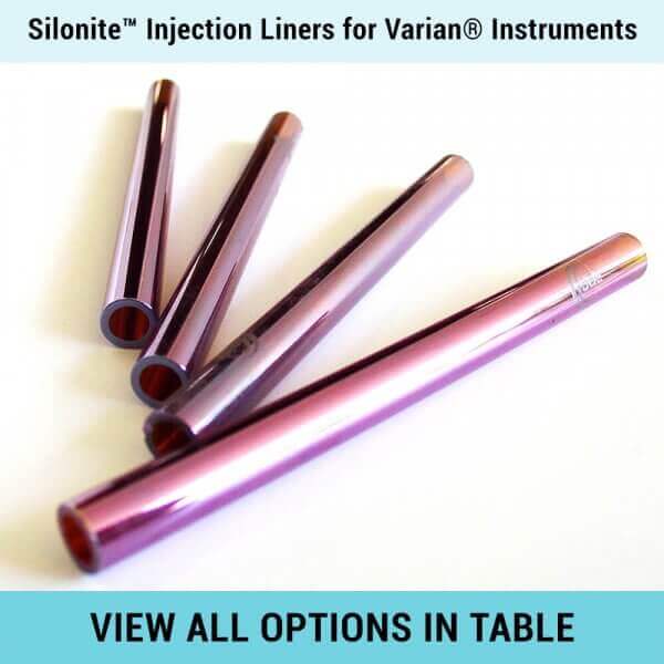 Silonite Injection Liners for Varian® Instruments - Entech Instruments