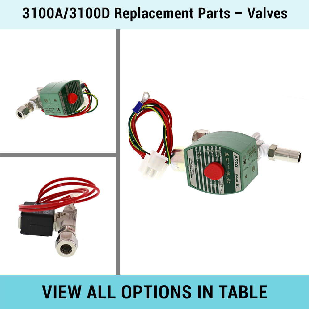 3100A/3100D Replacement Parts - Valves - Entech Instruments