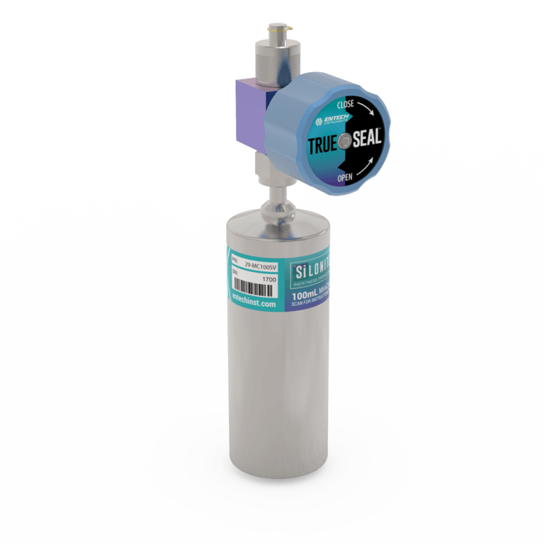 100cc MINICAN w/ TRUE SEAL VALVE - Entech Instruments