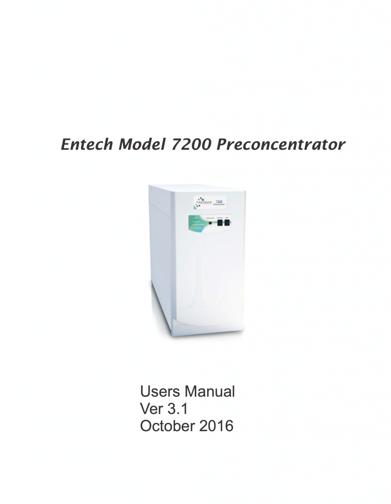 7200 Manual V3.4-C - Entech Instruments