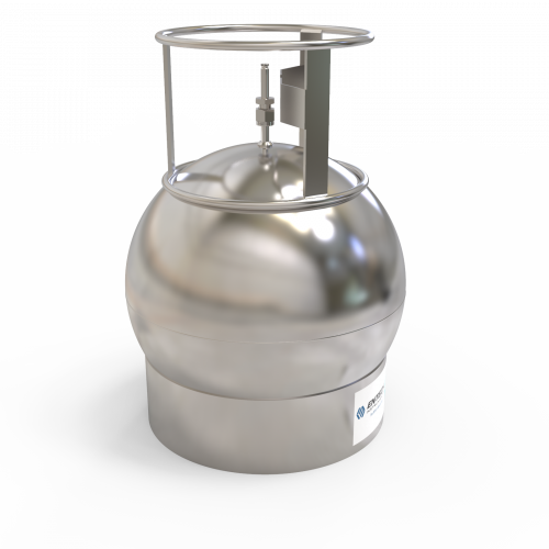 6L Silonite Coated Can with 1/4" Micro-QT Valve - Entech Instruments