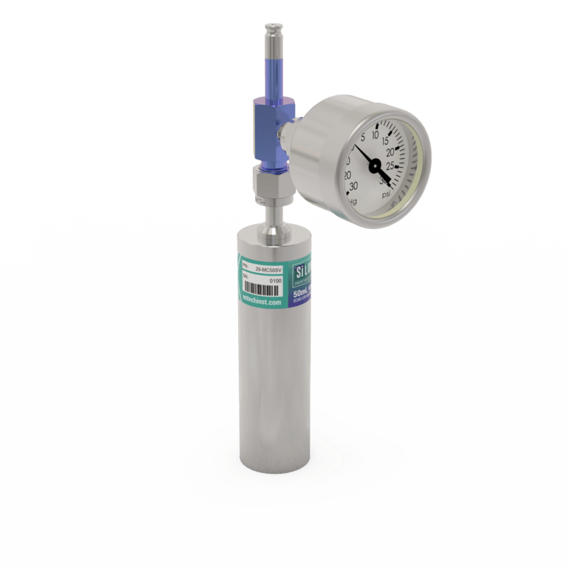 50mL SC CANISTER w/ SC MQT & GAUGE - Entech Instruments