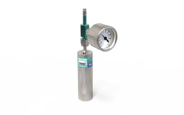 50cc SC CANISTER w/ MQT & GAUGE - Entech Instruments