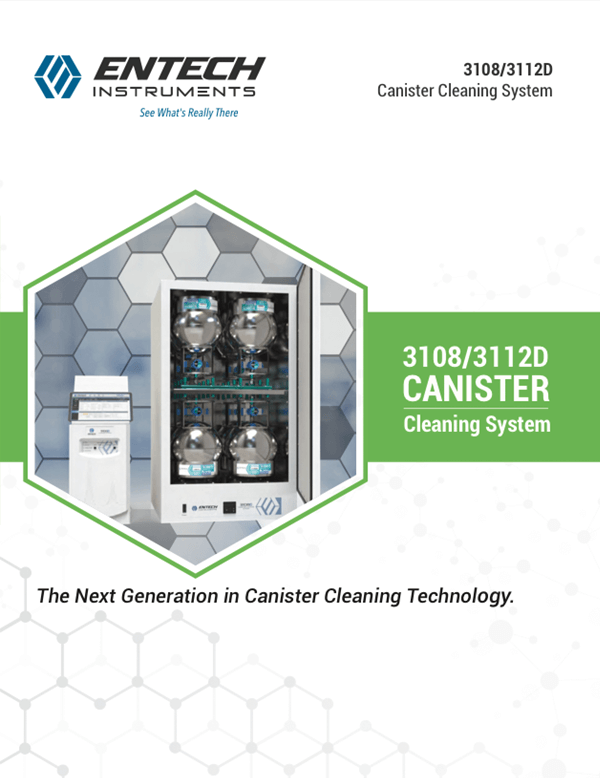3100D/3108D/3112D Canister Cleaning System - Entech Instruments