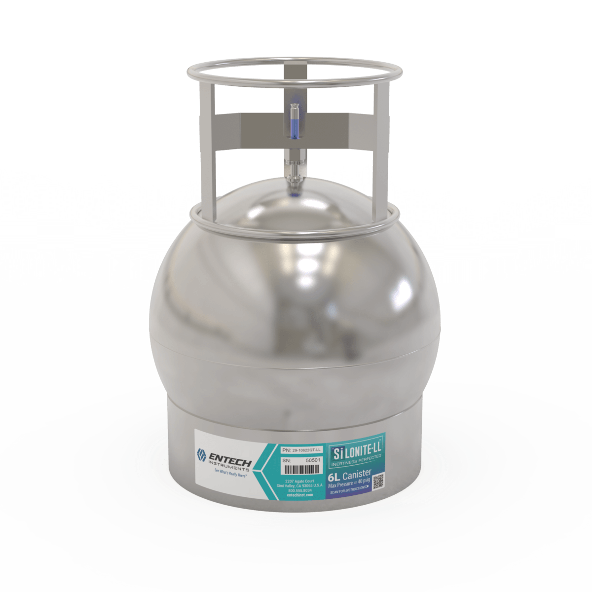 6L SC Low-Level Can w/ SC MQT - Entech Instruments